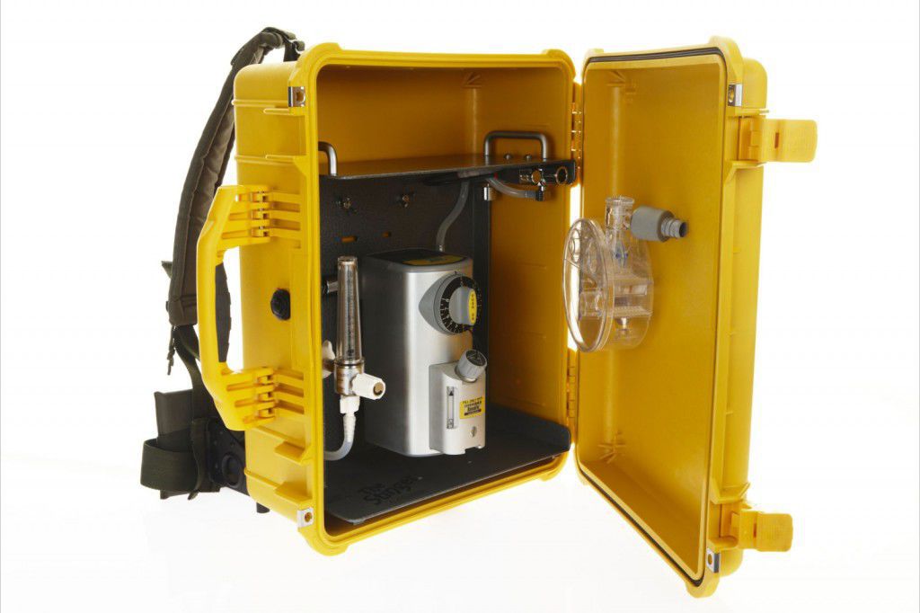 Transportable veterinary anesthesia workstation - Stinger Backpack ...