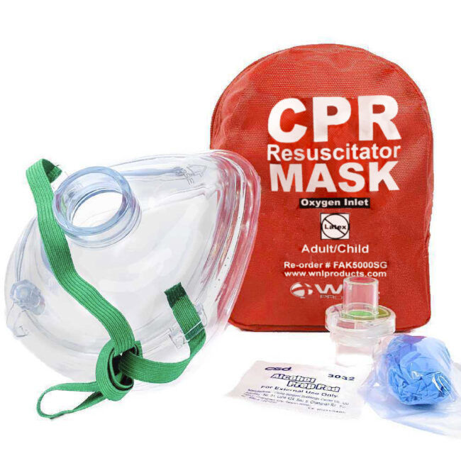 CPR resuscitation mask - FAK5000SG - WNL Products - training / latex ...