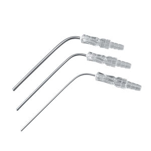 Suction cannula - 6061616232VC - GBUK Group - curved / stainless steel ...