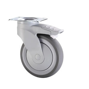 Wheel with brake - M106-125AP - Longfen Caster - polypropylene