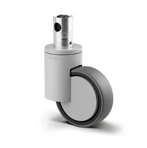 Hospital bed wheel - 1044UAP100R36-32 S35 RAL9011 - TENTE International ...