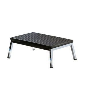 1-step step stool - UNO-SECUR Midi - SIMPEX - stainless steel / non-slip