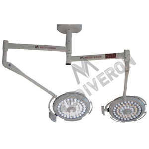 Ceiling-mounted surgical light - MVL-5HC+3HC - Mediveron - LED / 2-arm ...