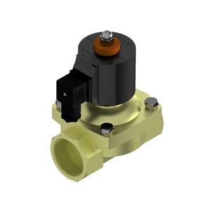 Gas valve - 1/2" NPT - Thermoval - solenoid / stainless steel / brass