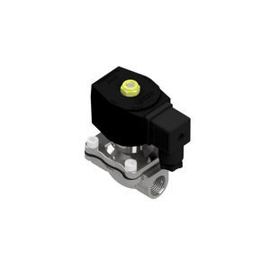 Gas valve - 1/2" NPT - Thermoval - solenoid / stainless steel / brass
