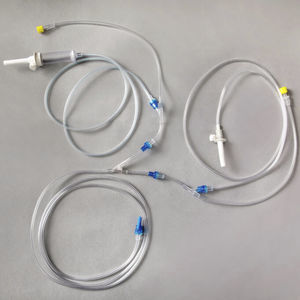 Infusion set with drip chamber - 4001111 - BHL-Medical - with stopcock