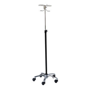 Infusion stand on casters - 32502CHR - CARINA - 2-hook / height-adjustable