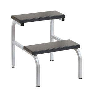 2-step step stool - 5607INOX - CARINA - stainless steel
