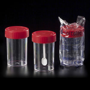 Urine sample container - 409531 - Deltalab - polypropylene / vacuum / with cap