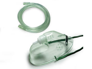 Pediatric oxygen mask - 30125 - Hsiner - PVC / high-concentration