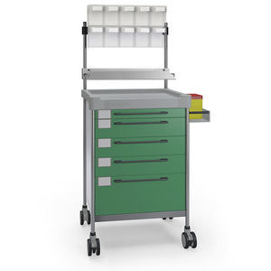 Medical trolley - 3140 B - Insausti - multi-function / stainless steel / 5-drawer