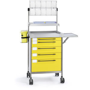 Anesthesia trolley - 3650 G - Insausti - stainless steel / 5-drawer / 1 ...