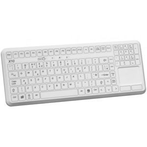 Medical keyboard with touchpad - K10-MED-COMP - EVO BOARDS - washable / USB
