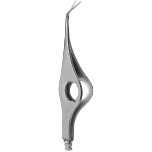 Ophthalmic surgery forceps - 17505X10 - Moria Surgical - curved