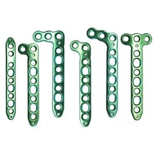 Radius compression plate - 3.72 series - ChM - distal / locking / titanium