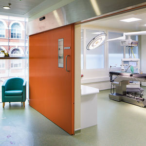 Protection door - Dortek - hospital / sliding / lead-lined