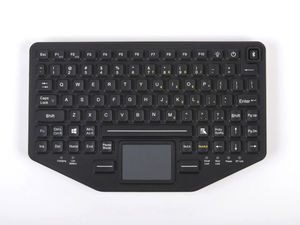 Medical keyboard with touchpad - SL-80-TP - IKEY - silicone / silicone ...