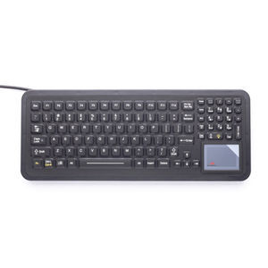 Medical keyboard with touchpad - SL-80-TP - IKEY - silicone / silicone ...