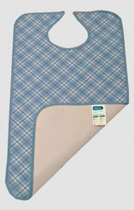 Reusable medical bib - CONFORT PLUS - Goflor® - adult / blue / green