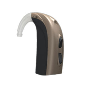 Mini RIC hearing aid - Saphira - bernafon - bluetooth® / beige / brown