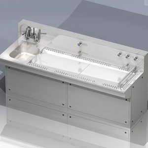 Autopsy sink - SSU - AFOS - 1-station / stainless steel