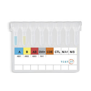 Blood typing test kit - TG109 - Turklab Tibbi Malzemeler San. Tic. A.S ...