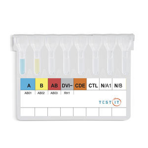 Blood typing test kit - TG109 - Turklab Tibbi Malzemeler San. Tic. A.S ...