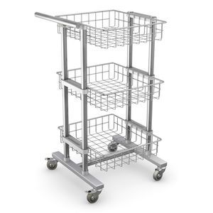 Medical trolley - PAP series - TECHMED - for general purposes / paper ...