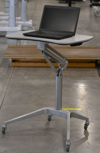 Height-adjustable computer cart - upCentric® - IBIOM Instruments