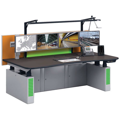 Medical computer workstation - ergocon® - Extron / Knurr - height ...