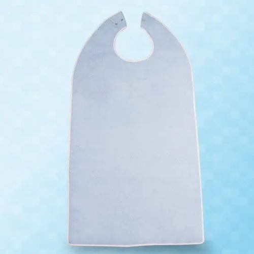 Reusable medical bib - BA001 - CLINIBED - adult / blue / white
