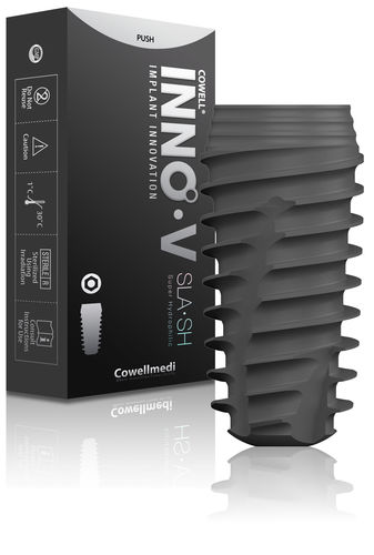 Cylindrical dental implant - INNO V - Cowellmedi - titanium / tapered ...