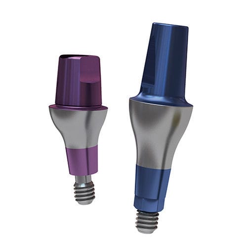 Titanium implant abutment - In-Kone® - Global D - internal / angled / screw