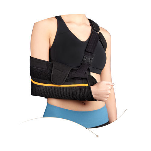 Arm sling with shoulder abduction pillow - DE21-BK-UN - Dicarre