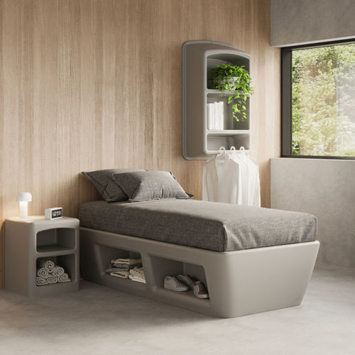 Psychiatric bed - 1RYB - Pineapple - manual / fixed-height / 1-section
