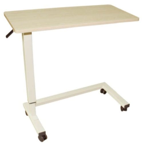 Overbed table on casters - BES-PM015 - Besco Medical - height-adjustable