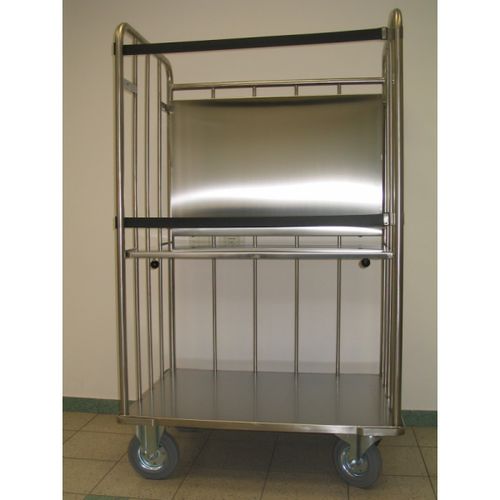 Clean linen trolley - 300513 - TIMO - transport / 2-shelf / medical