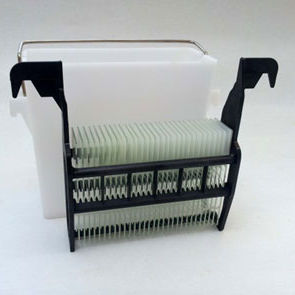 Microscope slide laboratory rack - Biocytech Corporation S/B - staining