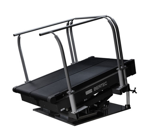 Treadmill with handrails - Bertec Corporation - with incline