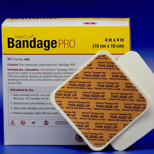 Medical tape - HemCon® Bandage PRO - Tricol Biomedical - antimicrobial ...
