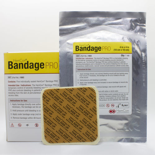 Antimicrobial wound dressing - Bandage PRO - Tricol Biomedical - hemostatic