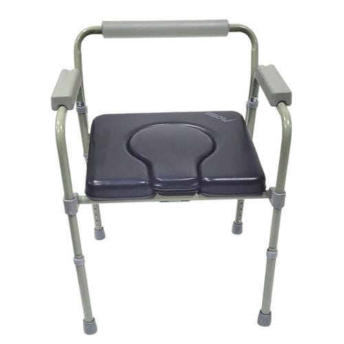 Commode chair with bucket - MHCMF-PD - Mobb+ Health Care - folding