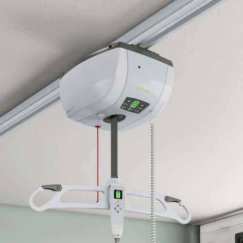 Battery-operated patient lift - M-Series - Savaria - ceiling-mounted ...