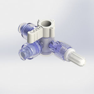 T infusion connector - 581813 - Elcam Medical Italy - with stopcock