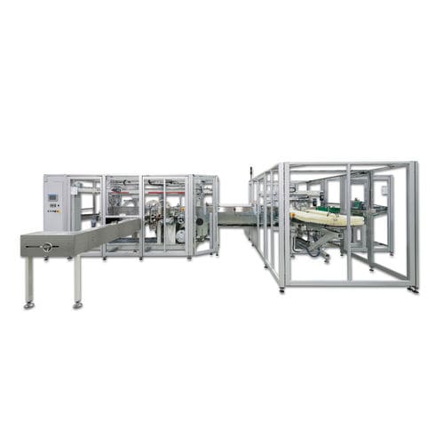 Automatic packaging machine - LUCK - OPTIMA - floor-standing / conveyor ...