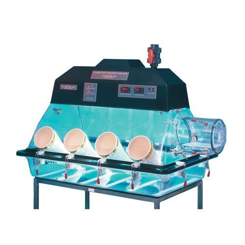 Laboratory glove box - 870 series - Plas-Labs - containment / floor ...