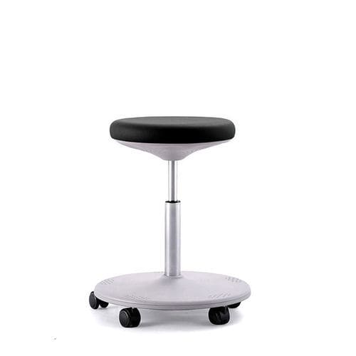 Laboratory stool - Labster 9107 - Bimos - height-adjustable / black / blue
