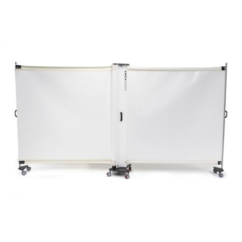 Portable hospital privacy screen - Duo - KwickScreen - on casters ...