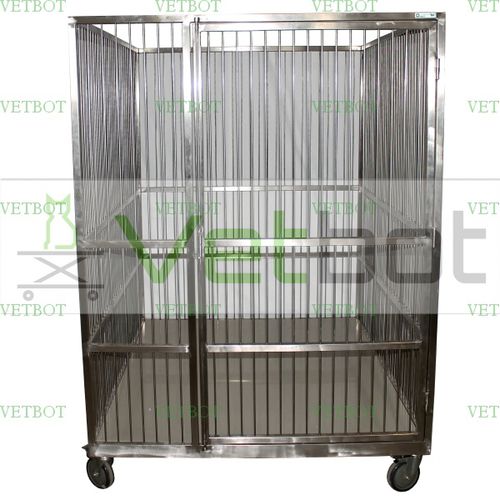 Modular veterinary cage - 80354 - Vetbot - on casters / stainless steel
