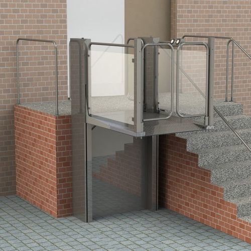 Wheelchair lifting platform - ATLAS 3000 - Herkules Liftwerk - floor ...